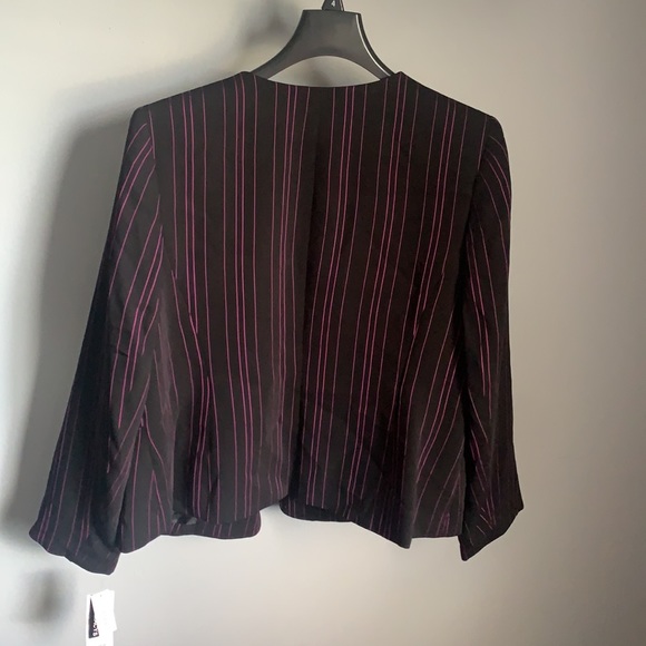 Bar III | Jackets & Coats | Nwt Bar Lll Ladies Black Purple Striped ...